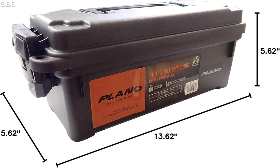 Plano Field Ammo , Plastic Box Heavy Duty Storage Case for Hunting and ...