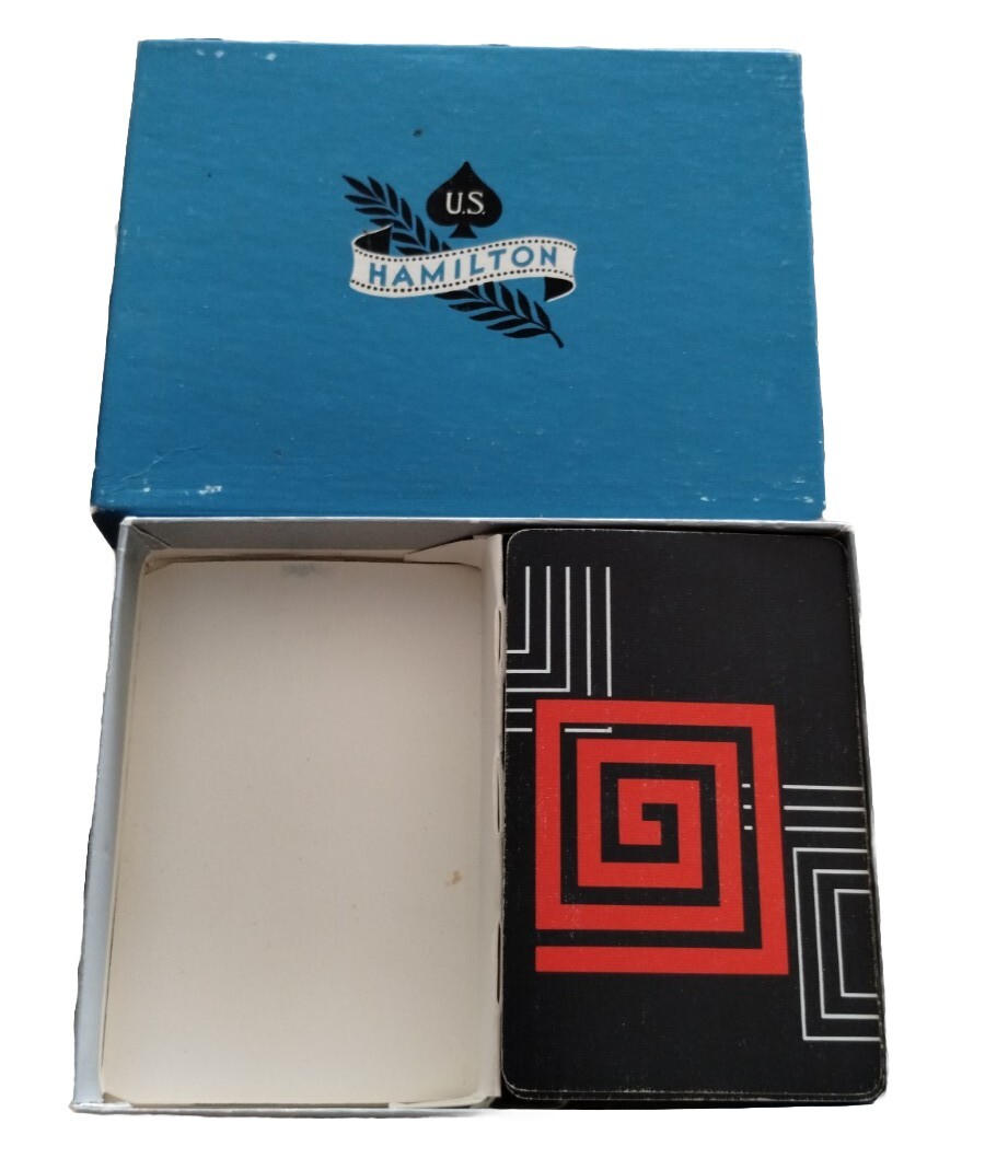 Vintage MCM 1950's-60'w Hamilton Double Deck Playing Cards in Box 1 ...