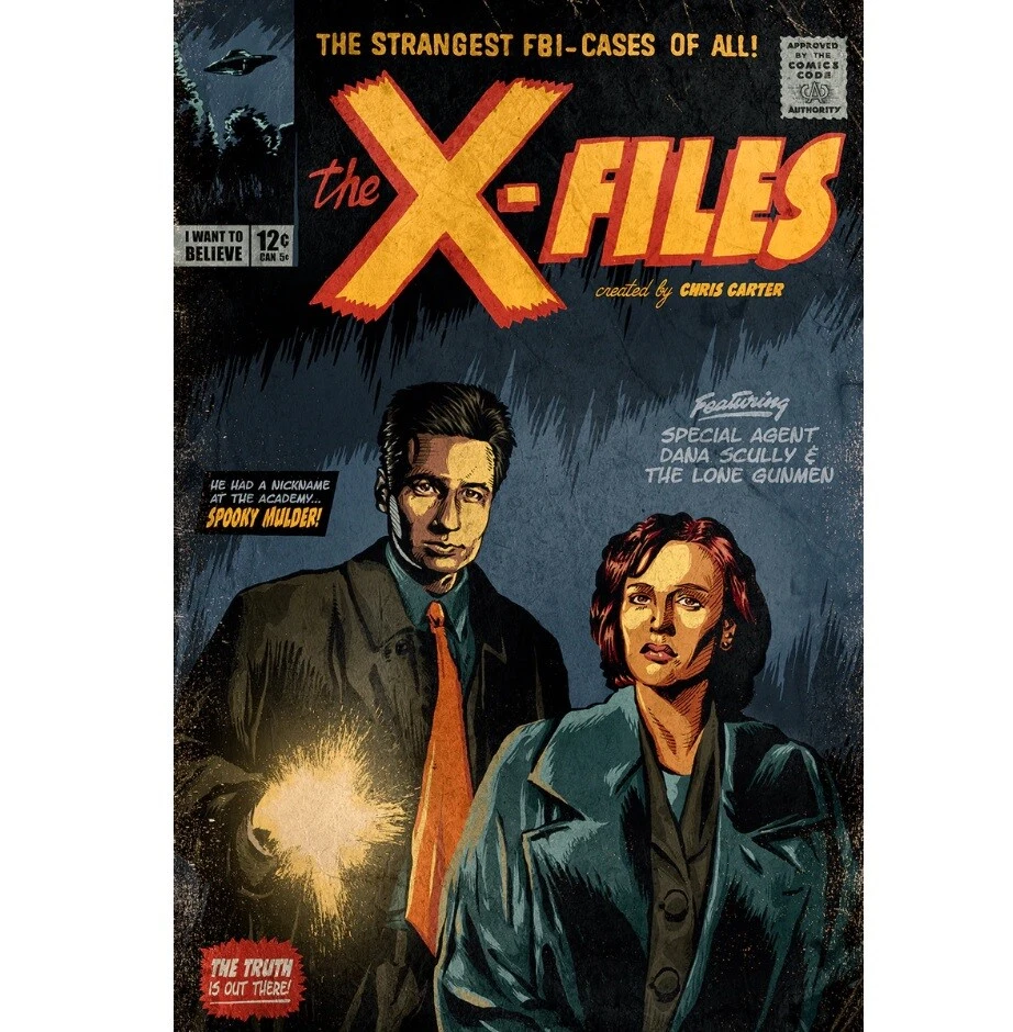 X Files I Want To Believe Poster Mulder Office