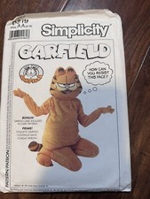 Simplicity #9387 Garfield Costume Pattern Uncut Halloween Sz 7 Thru 14 ...