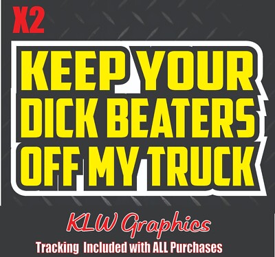 Keep Off Decal Sticker Turbo Diesel Truck Crew Cab 6.7 6.6 6.0 Soot ...