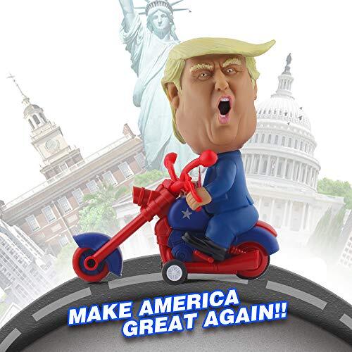 President Donald Trump 2024 Toy Figure Riding Motorcycle Funny Rev Up ...