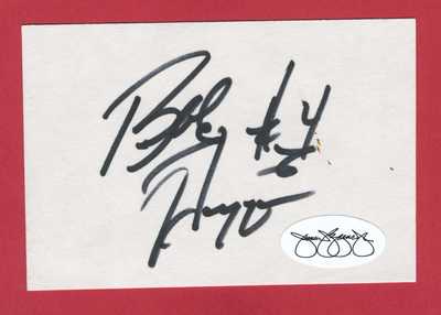 Bobby Higginson Cut Index Card Autograph JSA Auto | eBay