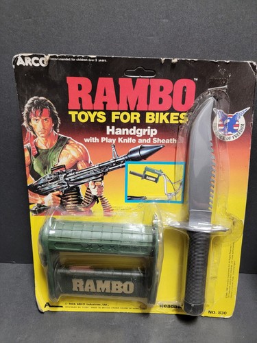1986 Arco PLASTIC TOY RAMBO Toys For Bikes Play Knife | eBay