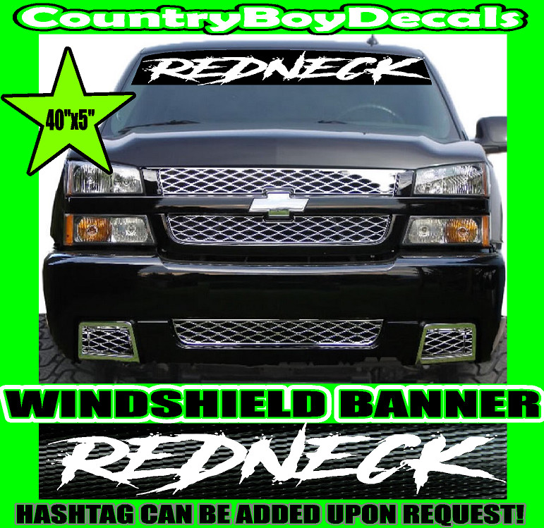 Redneck Window Decals Unforgiven V2 Car Decal Truck Window Windshield