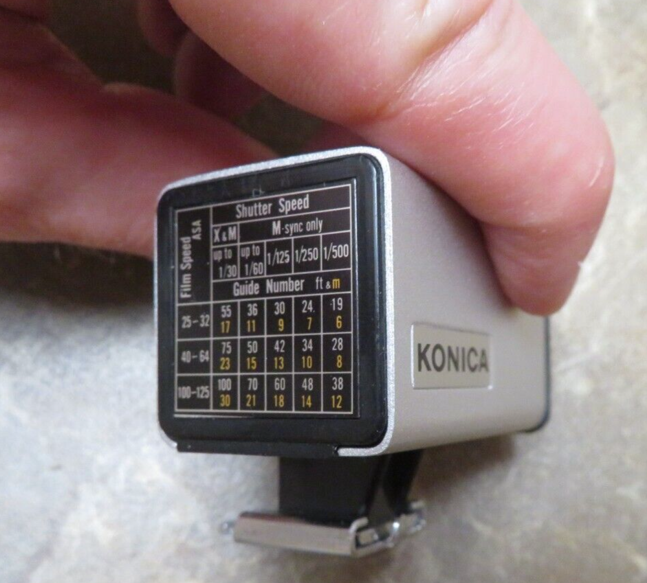 Vintage Konica Camera Flash Cube Base Extender Riser | eBay