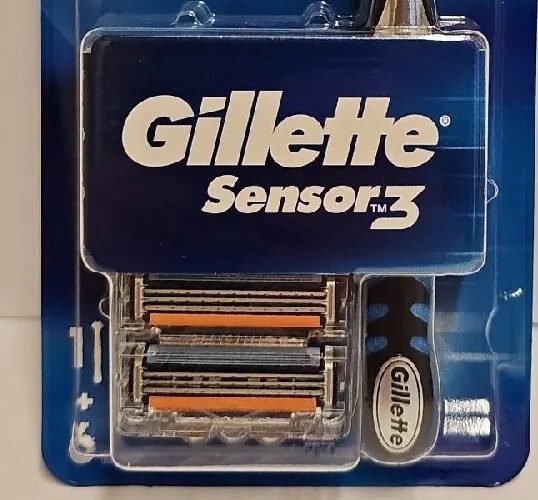 Gillette Sensor 3 / Excel Razor Handle + 6 blades any sensor blade fits ...