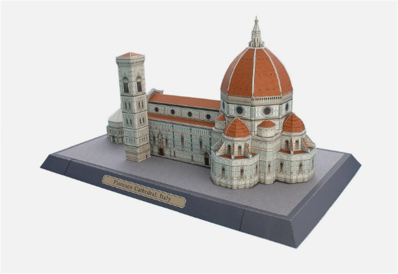 Florence Cathedral Italy Unassembled DIY 3D Building Paper Model Kits ...
