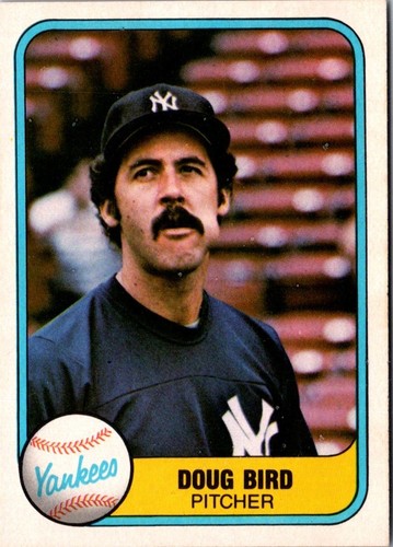 1981 Fleer Doug Bird #106 New York Yankees Baseball Card | eBay
