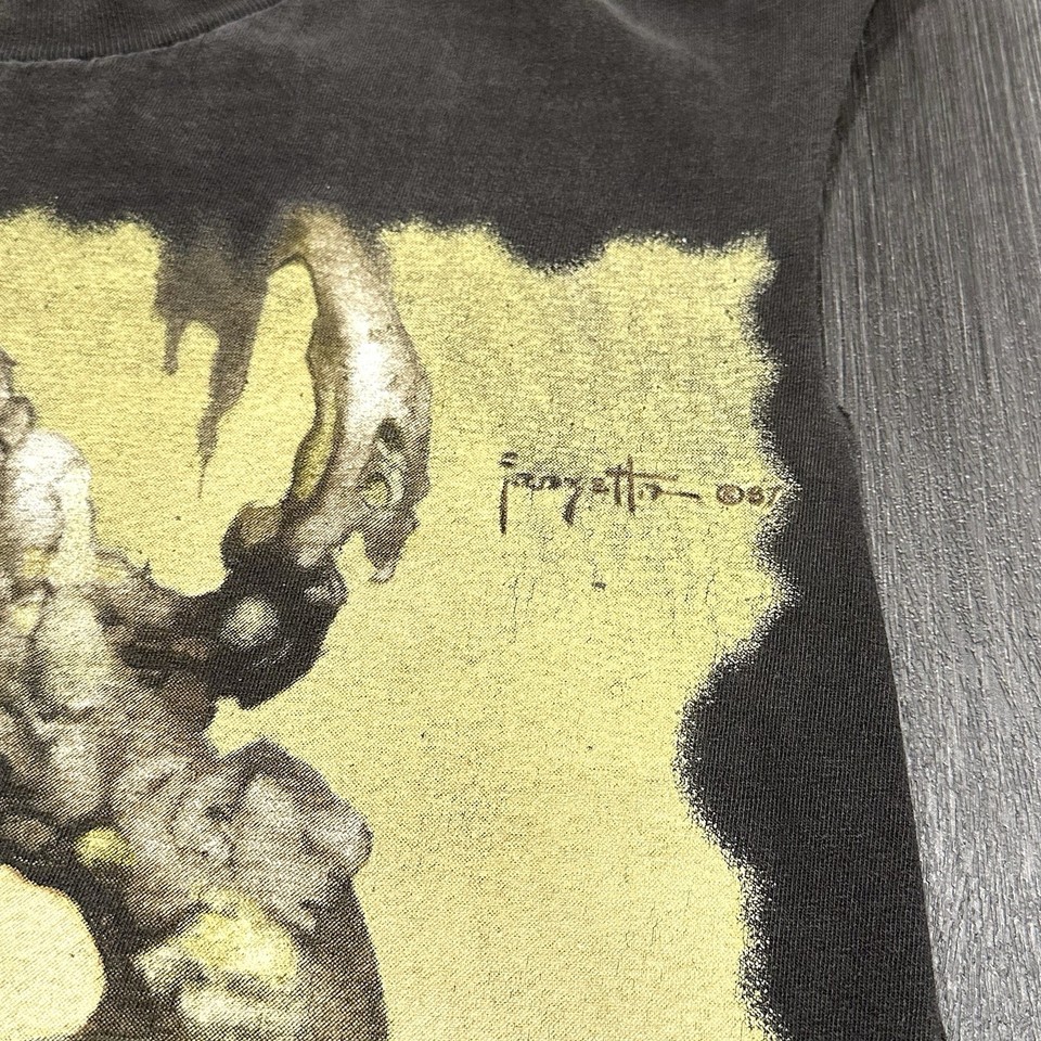 Frank Frazetta’s Death Dealer T Shirt XL Comic Art Heavy Metal Horror ...