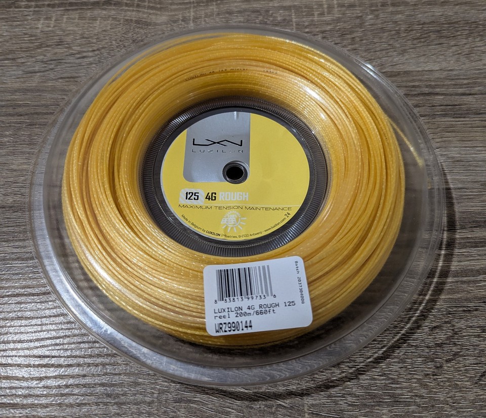 Luxilon 4G Rough 1.25mm Tennis String 200m Reel | eBay Australia