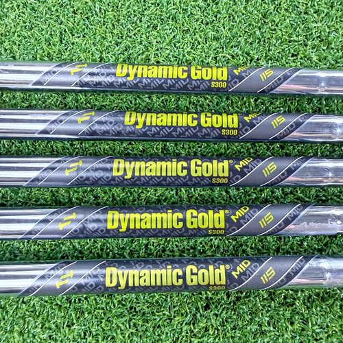True Temper Dynamic Gold S300 Steel Stiff Flex 5 Shaft Set Excellent ...