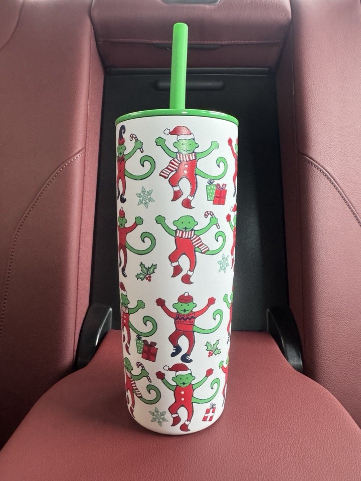 Roller Rabbit Starbucks Monkey Mas Stainless Steel Cold Cup 24oz ...