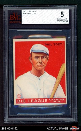 1933 Goudey #86 Phil Todt Saints BVG 5 - EX | eBay