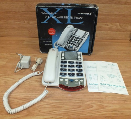 Genuine Ameriphone (XL-40) Loud Volume Corded Home Telephone **READ ...