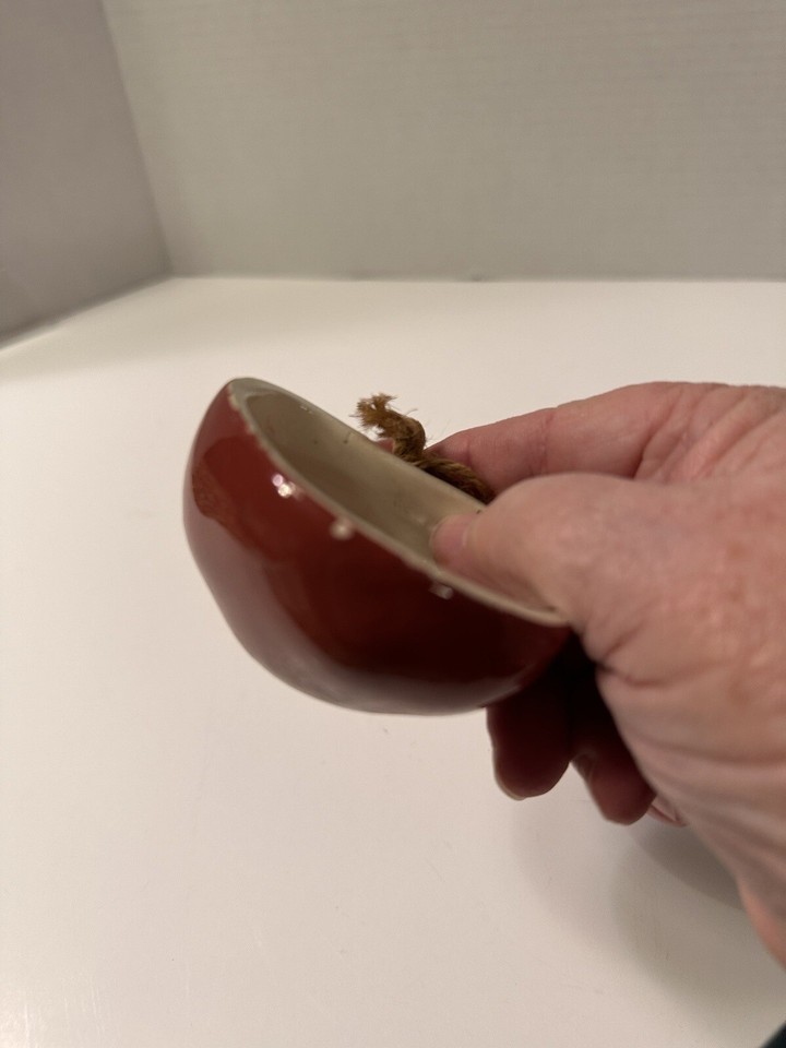 Vintage Red Apple Measuring Cups Set Of 3 Ceramic Wall Hanging | eBay