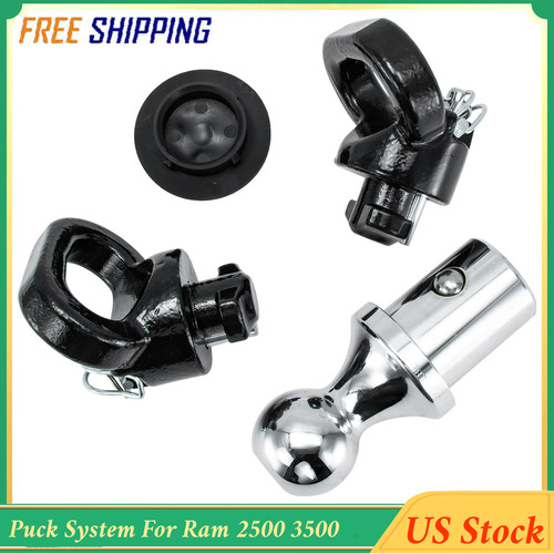 Puck System 2-5/16" Ball Gooseneck Kit for Ram 2500 3500 13-23 38000 lb ...