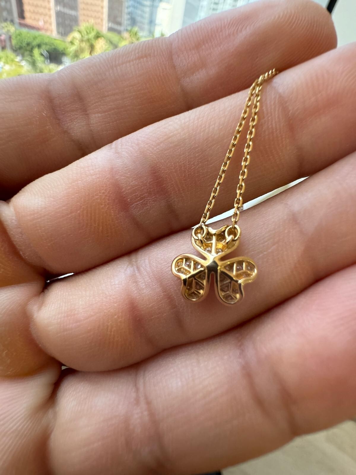 Van Cleef & Arpels Mini Frivole Necklace 18K Yellow Gold w/ BOX & CERT ...