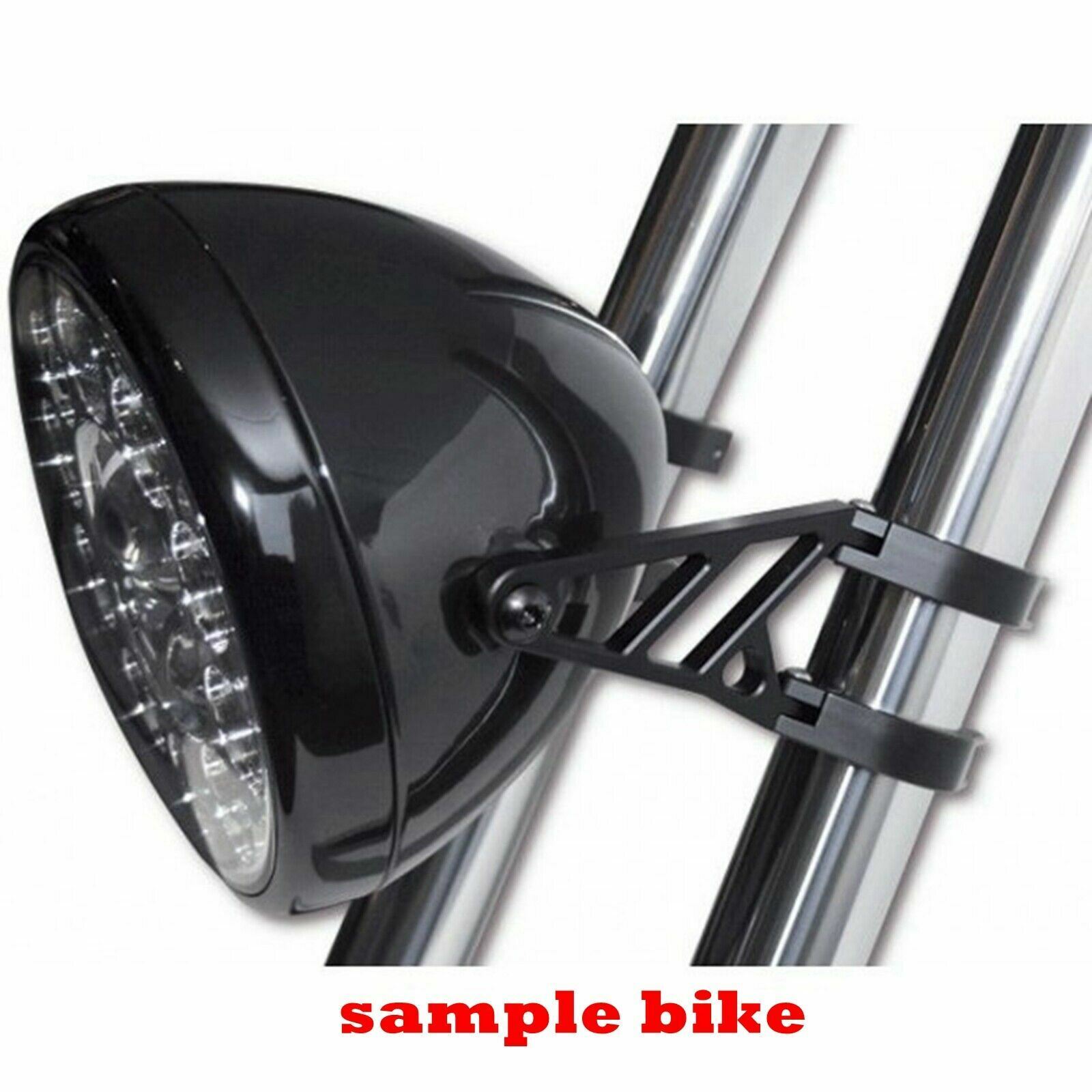 Black CNC deep cut aluminum 49/50/51/52/53mm headlight brackets cafe ...