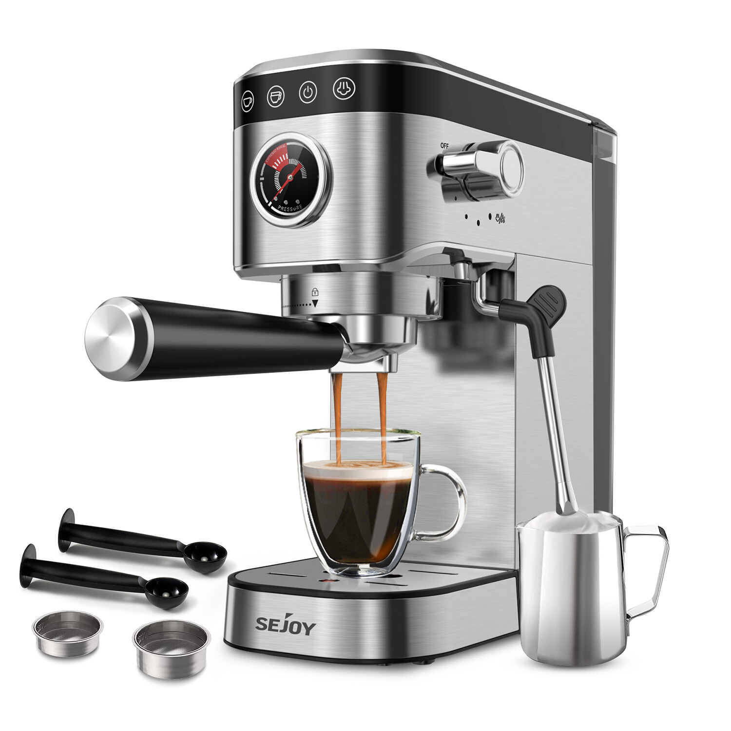 Espresso Machine 20 Bar Coffee Machine Cappuccino Machine Expresso ...