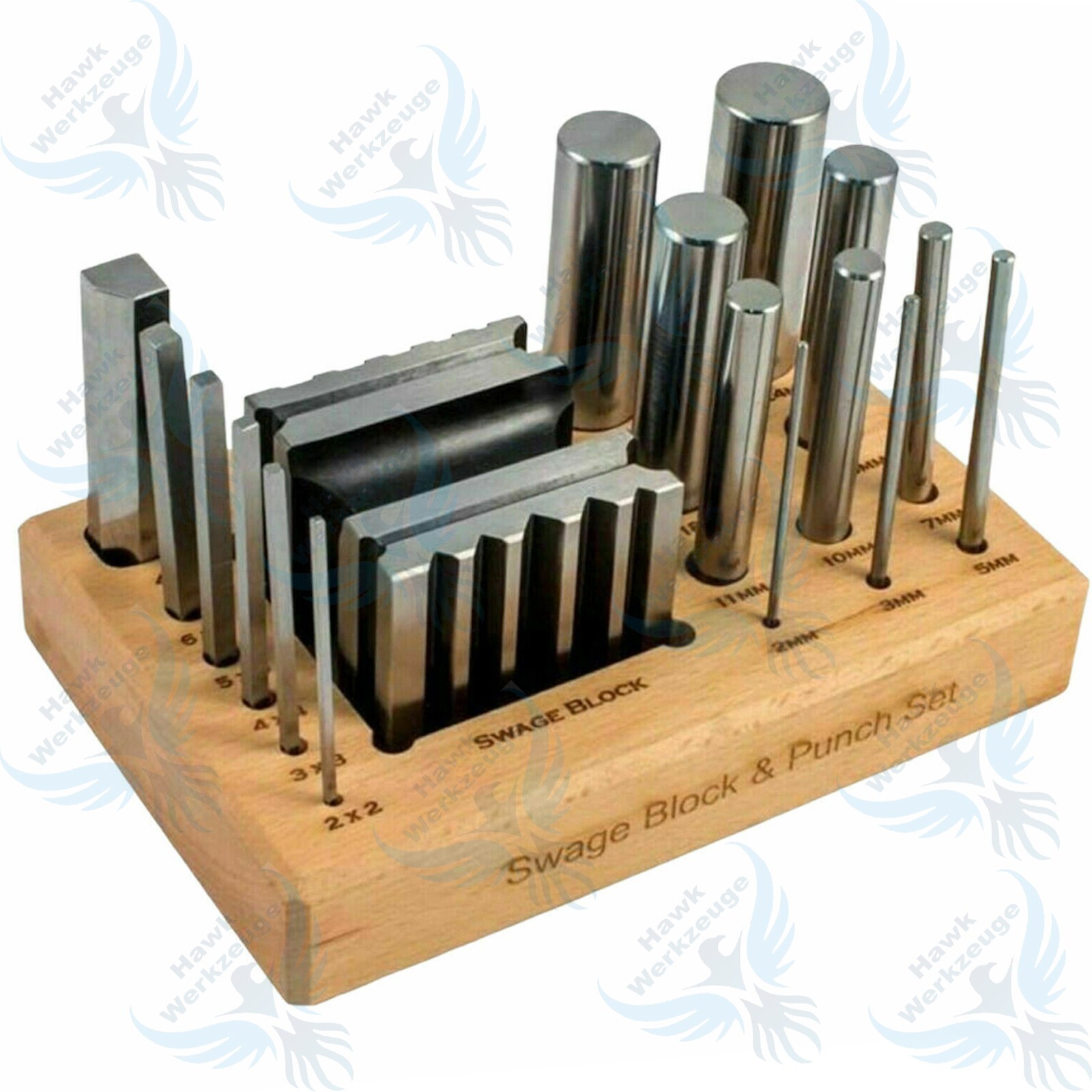 Piece Dapping Punch and Swage Block Forming Block Set of Tools Jewelry ...