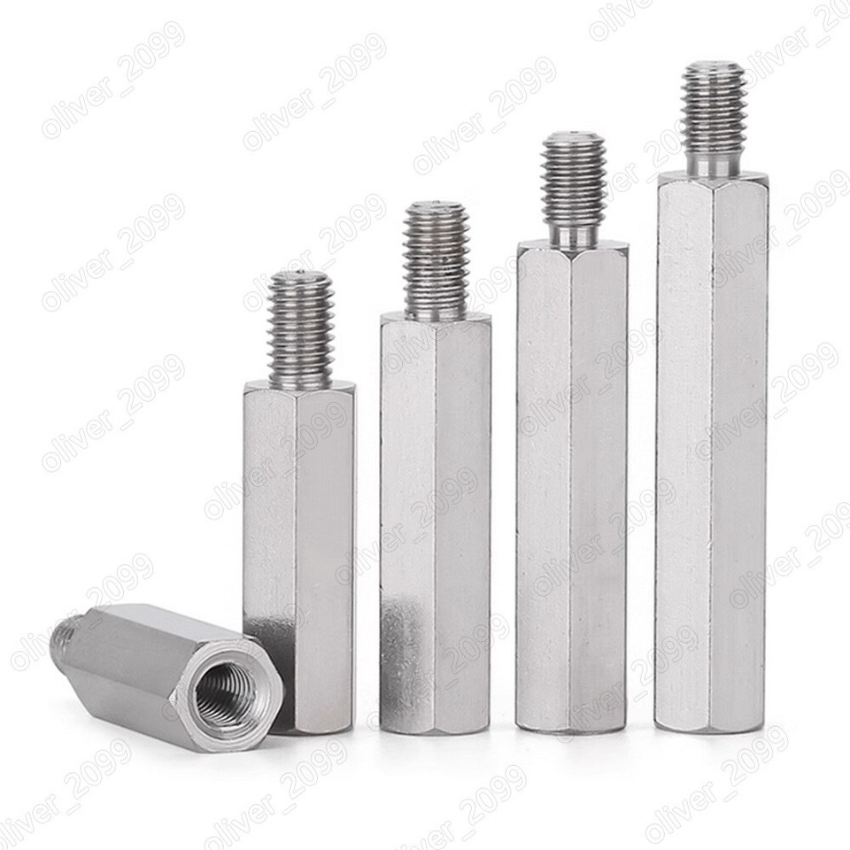 Male-Female 304 Stainless Steel Hex Column Standoff Support Spacer M2.5 ...
