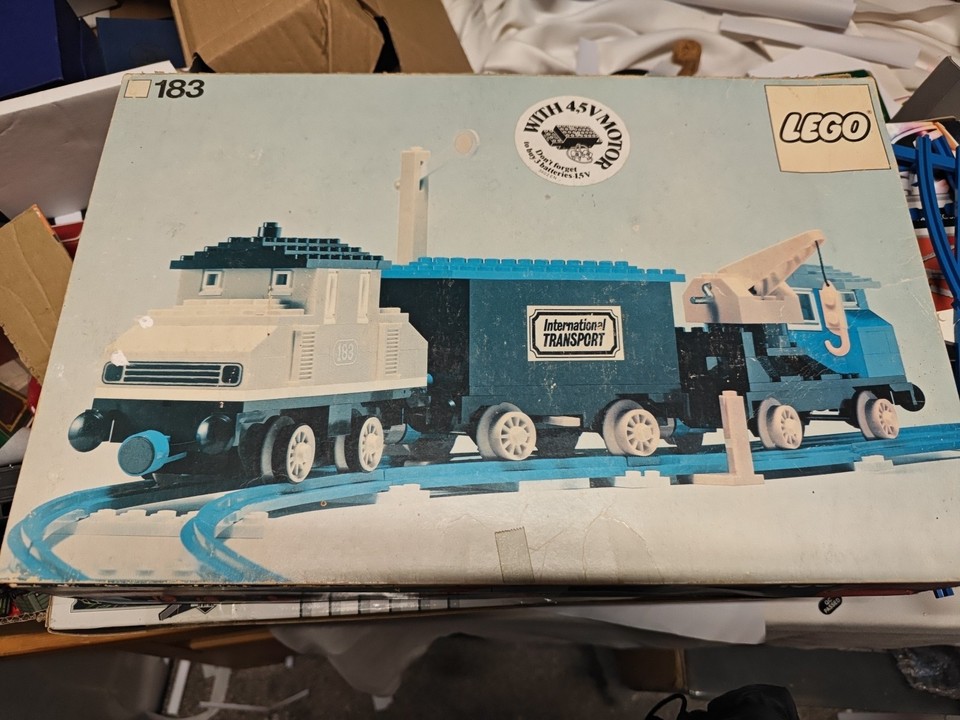 LEGO Trains 183 4.5v Train With Motor - Locomotive Vintage 1970s Set ...