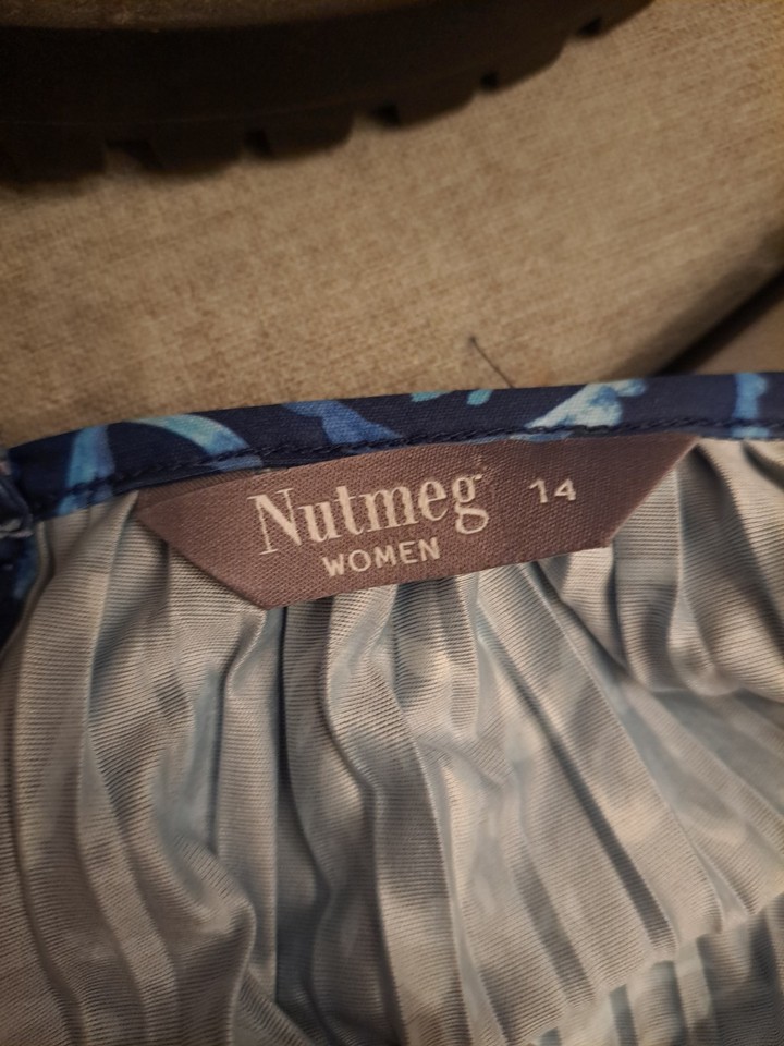Women's Blue Strappy Vest Top Nutmeg Size 14 Excellent Condition | eBay UK