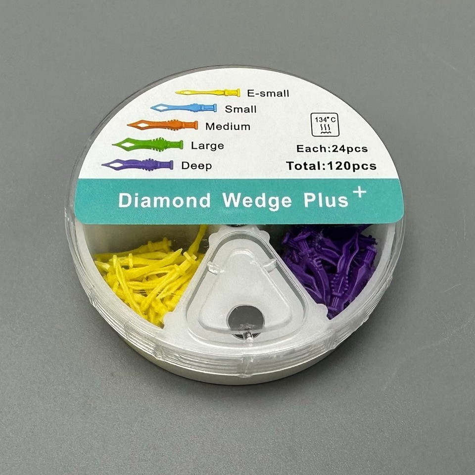 Dental Diamond Wedges Plastic Adaptive Interdental Teeth Gap Matrix ES ...