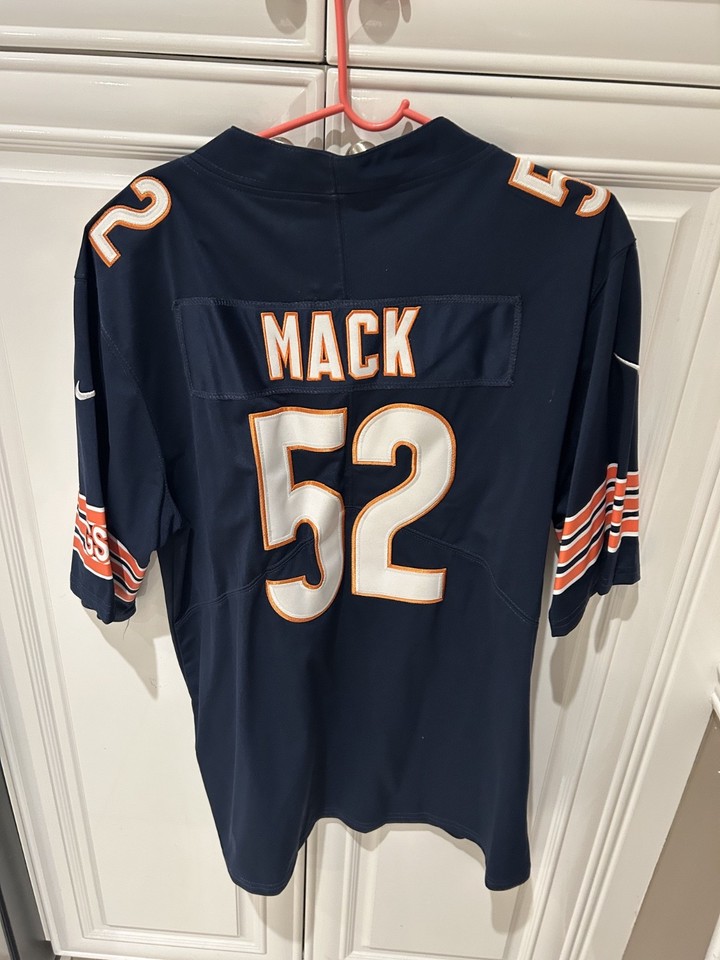 NIKE NFL ON FIELD CHICAGO BEARS KHALIL MACK #52 STITCHED JERSEY SIZE M ...
