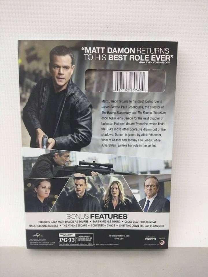 Jason Bourne (DVD) w/ Slipcover *Ships USPS Ground Advantage* | eBay