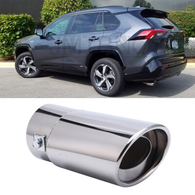 For Toyota Rav4 Car Exhaust Pipe Tip Rear Tail Throat Muffler Stainless ...