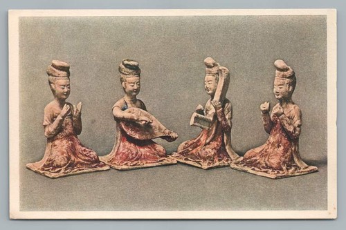 Chinese Tang Dynasty Tomb Figures MFA Boston Vintage China Postcard ...