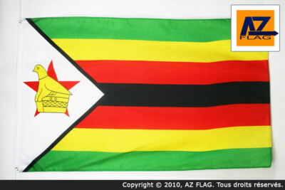 DRAPEAU ZIMBABWE 90x60cm - DRAPEAU ZIMBABWÉEN 60 x 90 cm - DRAPEAUX ...