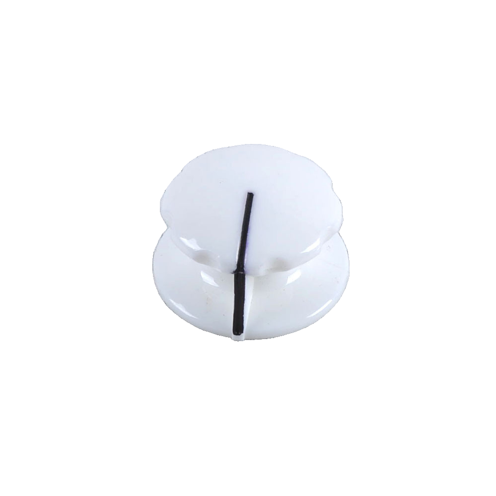 10pcs 1/4'' Plastic Control Knob White for Electric Guitar Parts Amp ...