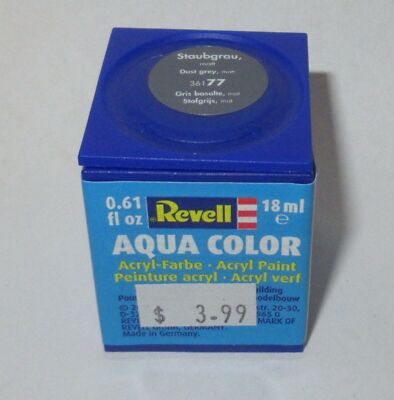 Revell Aqua Color Acrylic Paint (18ml) Matt Dust Grey 77 #36177 NEW | eBay