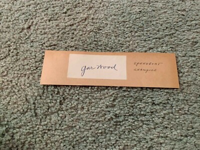 1930s Garfield Gar Wood Autographed Signed Cut Speedboat Champion ...