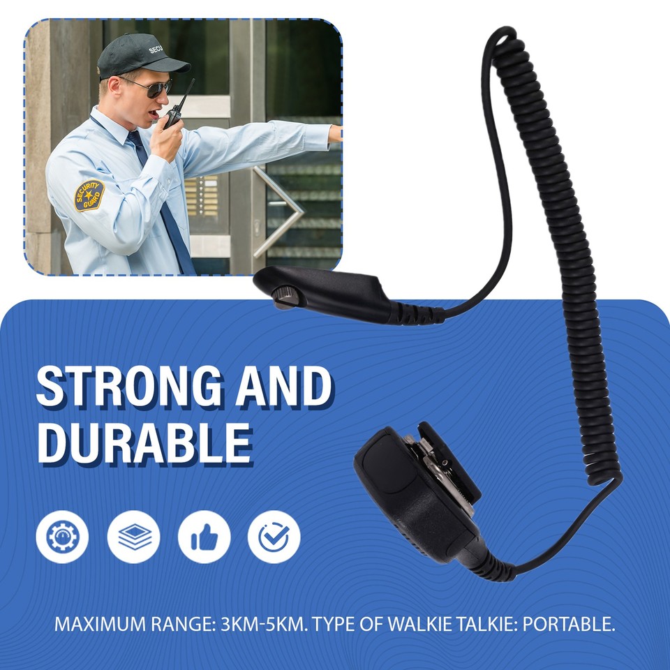 Handheld Speaker PTT Mic for GP328 GP338 GP340 GP360 GP680 HT750 ...