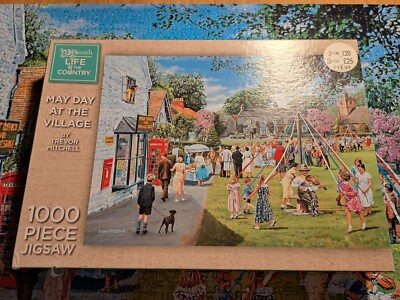 WHSmith Life In The Country May Day At The Village 1000 Piece Jigsaw ...