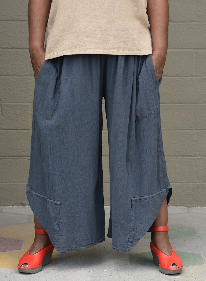WATERSISTER Cotton Gauze CASSIE Wide Angle Hem Pant OS (sz L-2X+) oh my ...