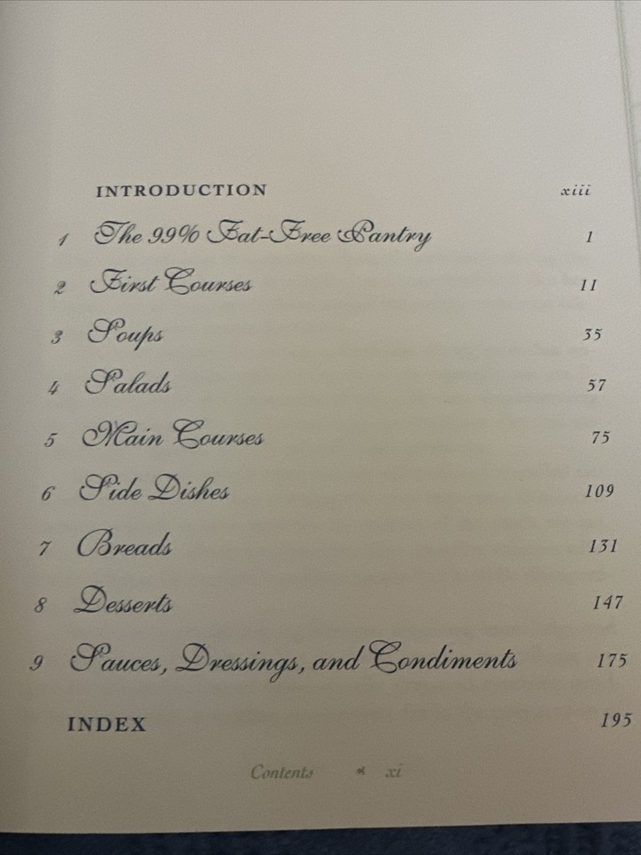 The 99% Fat Free Cookbook Barry Bluestein Kevin Morrissey 1994 125 ...