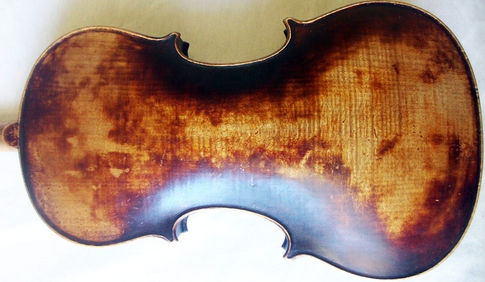 FINE OLD VIOLIN HUMAN HEAD SCROLL - VIDEO - ANTIQUE RARE バイオリン скрипка ...