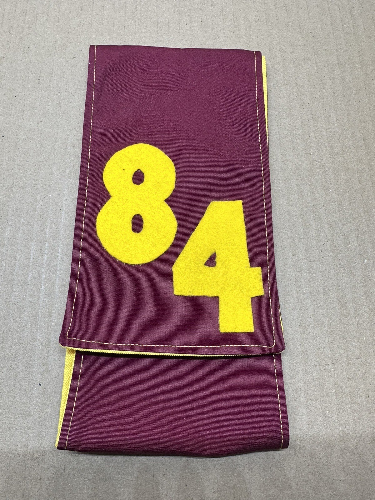 Graduation Ceremony Sash 1984 Red Yellow - Gem