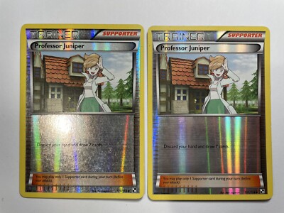 2x Professor Juniper 101/114 MP-LP Reverse-Holo Black & White 2011 ...