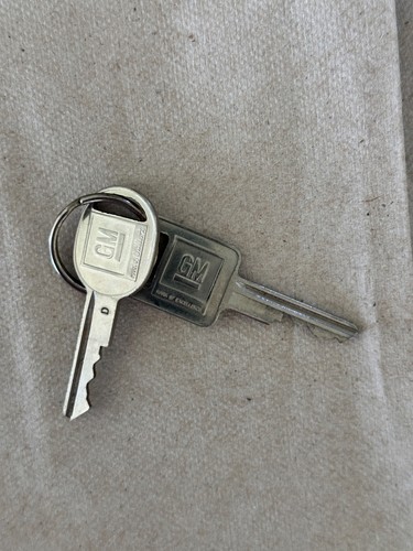 Set of 2 Vintage GM Cut Keys Round and Square Key D and C Set / OEM | eBay