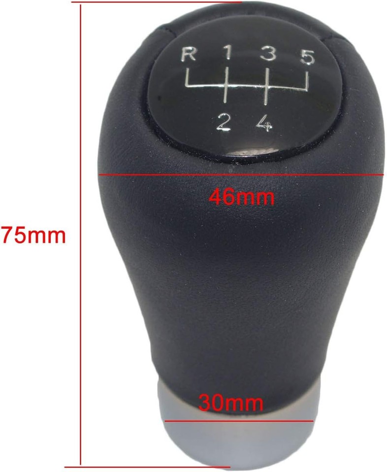 Leather 5 Speed Manual Short Shift Knob for 1 3 5 6 Series E30 E32 E34 ...