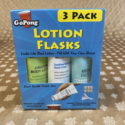NIB! 3-Pack Hand Lotion Flasks! | eBay