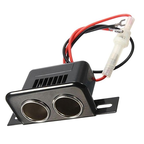 12VDC Car Motorbike Tractor Boat Double Socket Plug 10A | eBay Australia