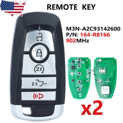 2x FOR 2017 2018 2019 2020 FORD F-150 F-250 F-350 REMOTE SMART KEY FOB ...