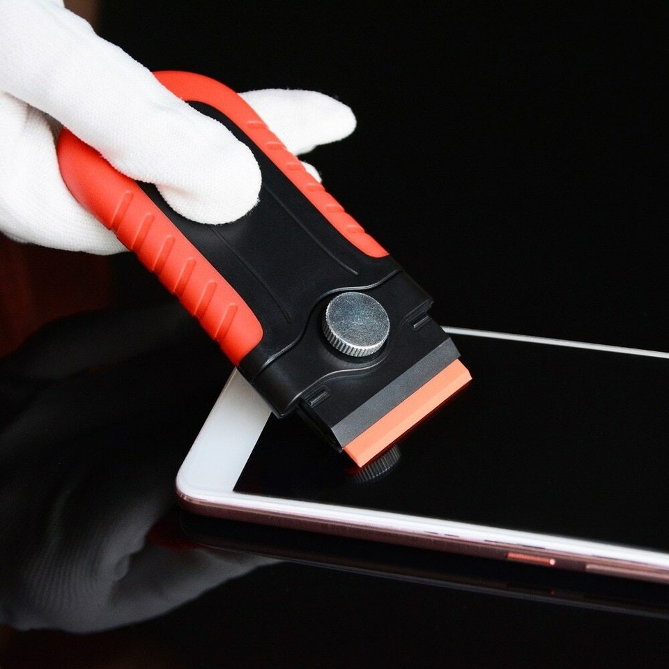 100 Pcs 1.5" Razor Blades + 2Pcs Glass Ceramic Clean Scraper Window ...